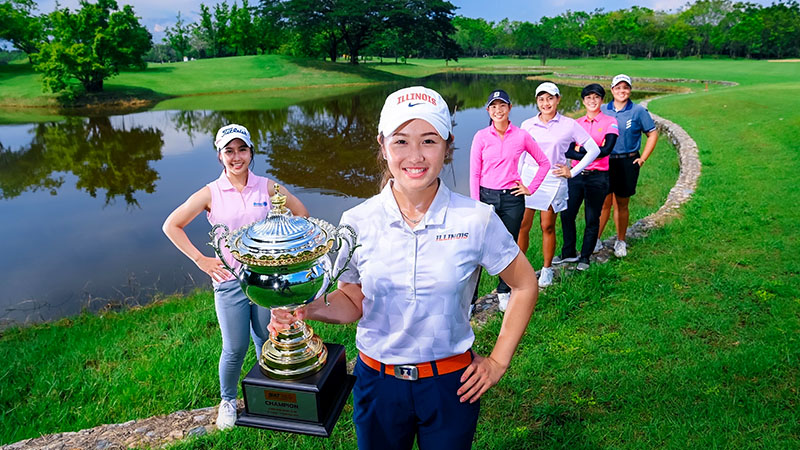 สาวไทย ดับเบิ้ลยู พีจีเอ ร่วมโปรโมทศึกสนาม 7 ที่กบินทร์บุรี • Golftime